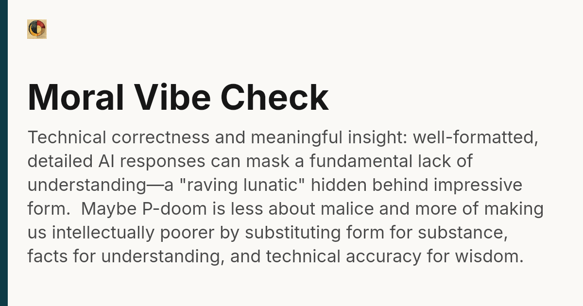 Moral Vibe Check